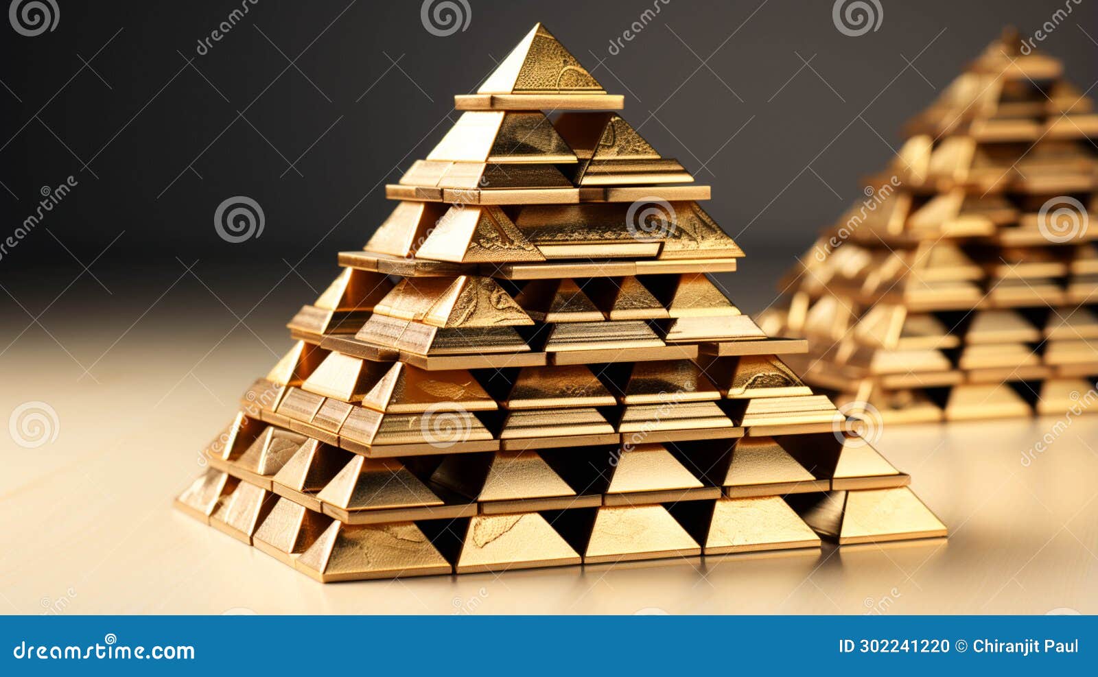 Card Pyramid Isolated on White Stock Illustration - Illustration of ...