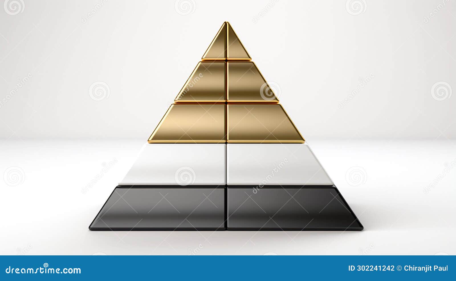 Card Pyramid Isolated on White Stock Illustration - Illustration of ...