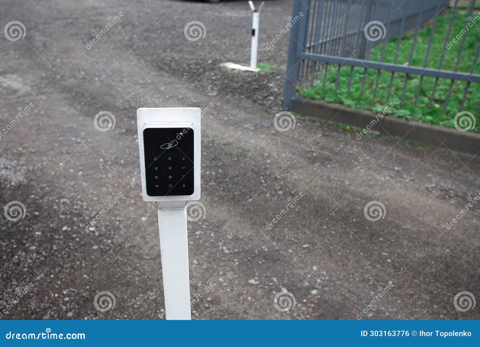 Card Reader for Access Cards for Entering the Parking Lot. an Image for ...