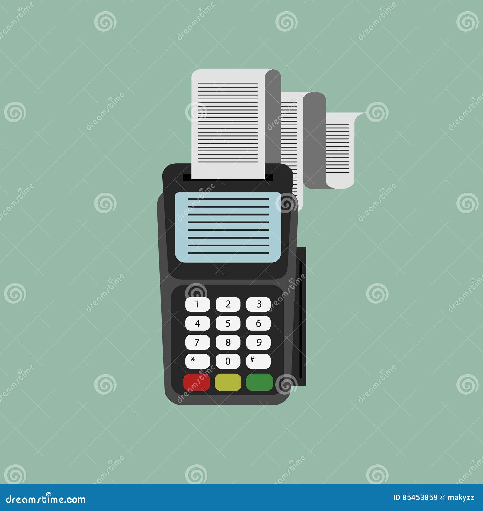 Card reader icon stock vector. Illustration of monitor - 85453859