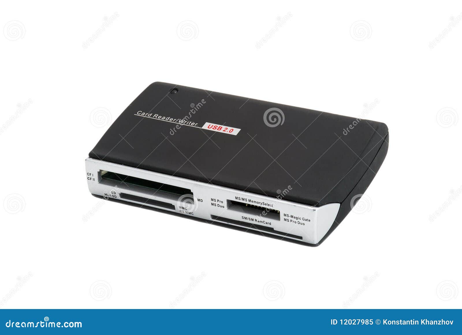 Card Reader Isolated Over White Stock Image - Image of card, object ...