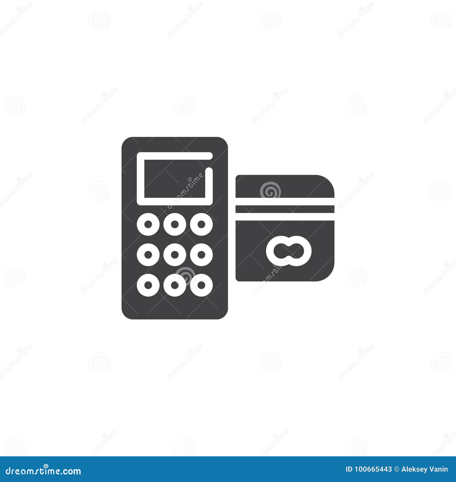 Card Reader Machine Icon Vector Stock Vector - Illustration of sale ...