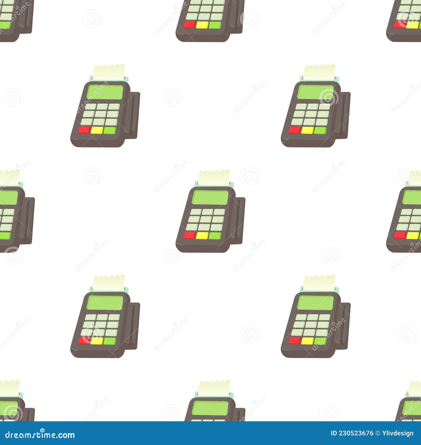 Card Reader Pattern Seamless Vector Stock Vector - Illustration of ...