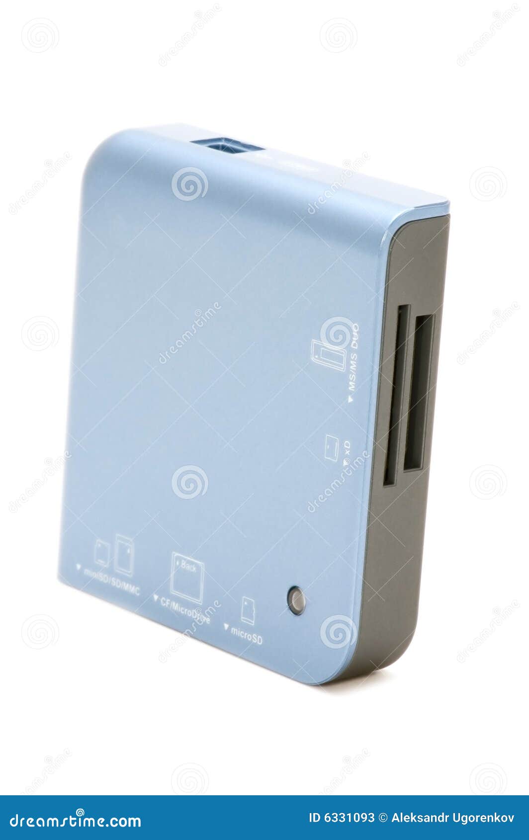 Card reader on white stock image. Image of device, transfer - 6331093