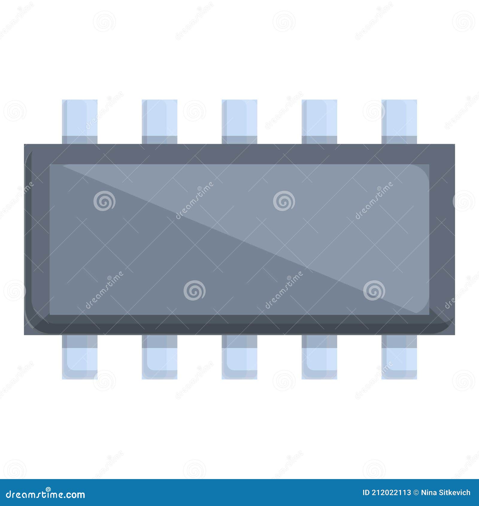 Resistor Icon On White Background. Vector Illustration | CartoonDealer ...