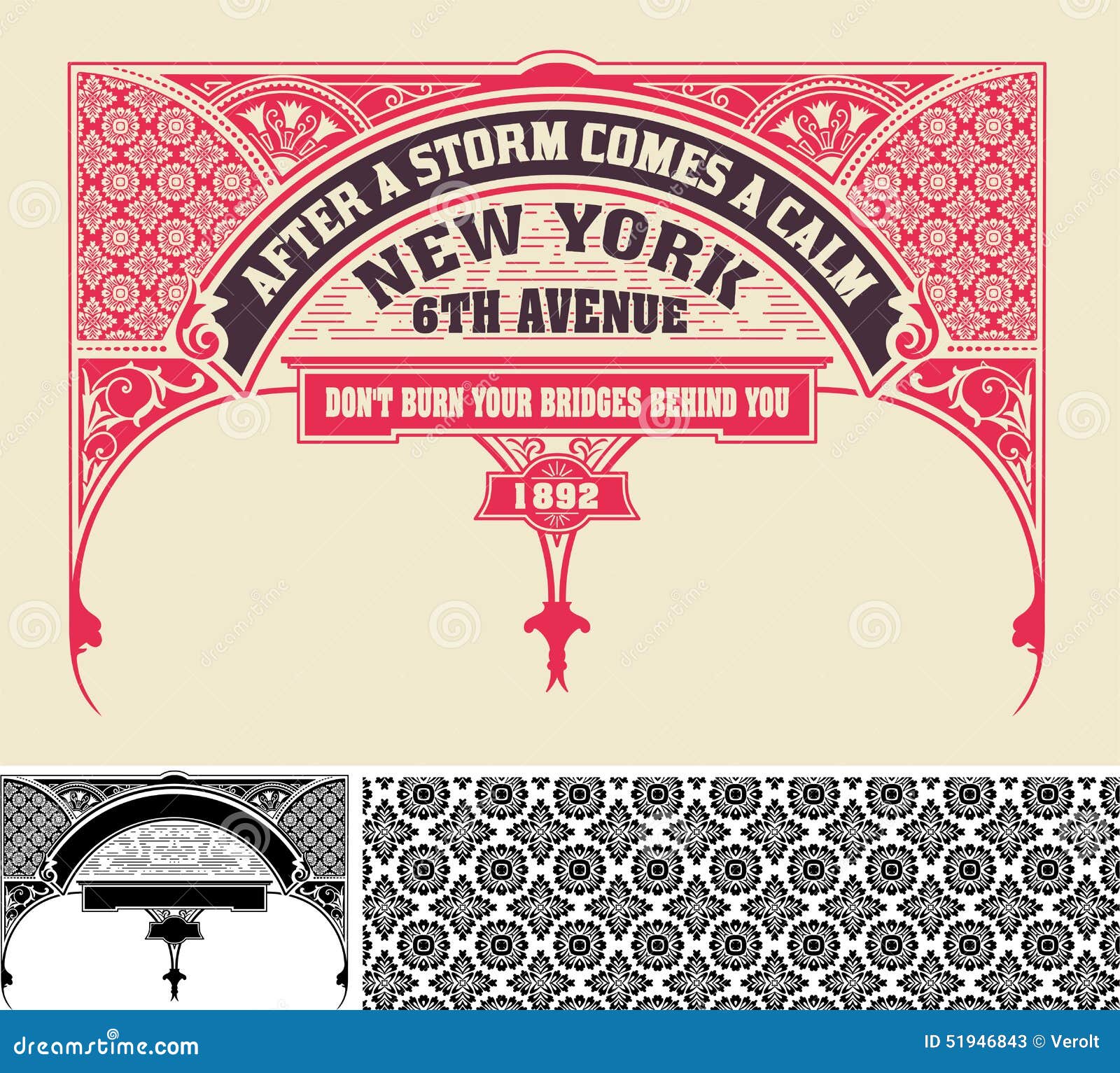 Card, Retro Style. Design Elements. Vector Stock Vector - Illustration ...