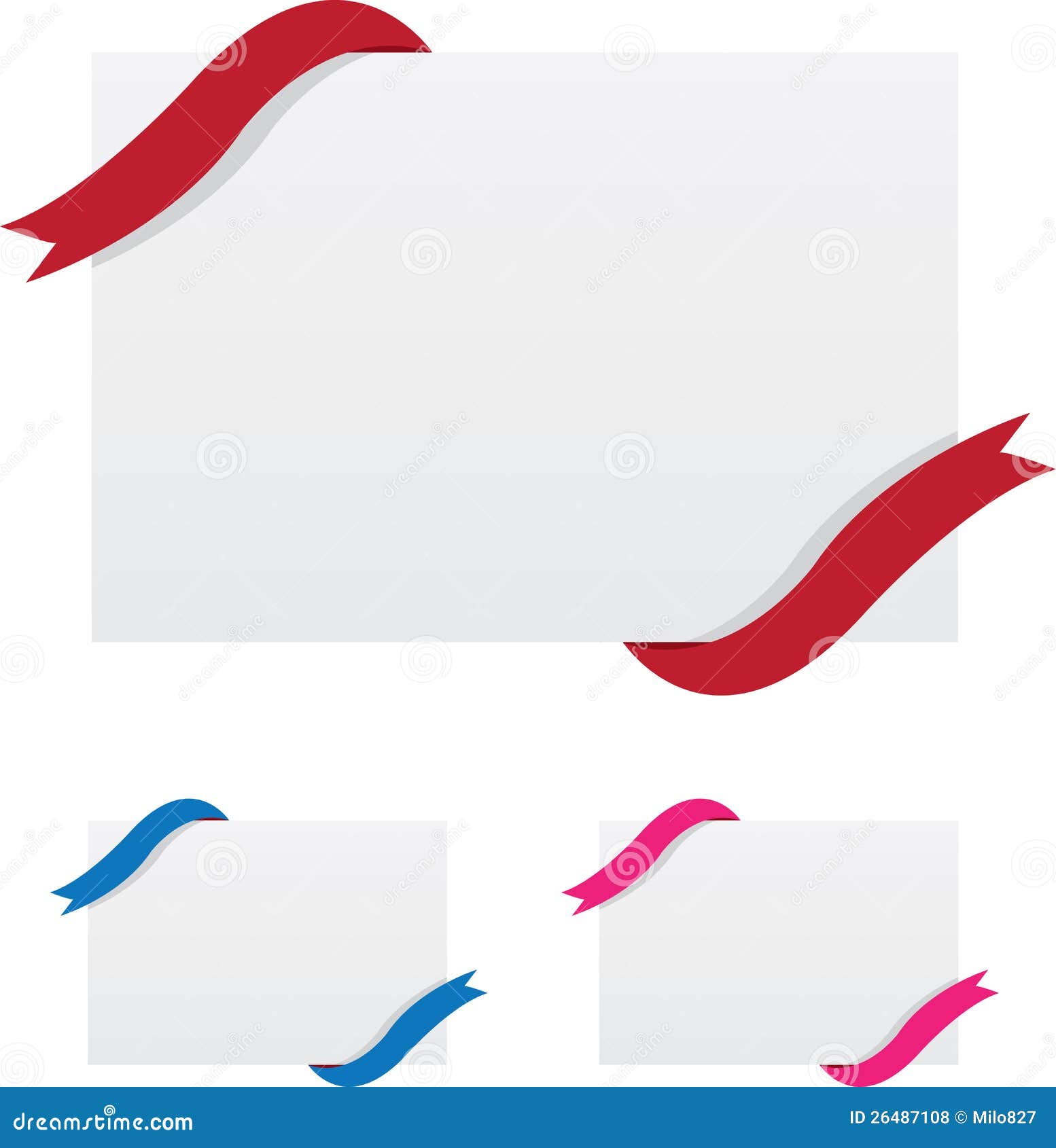 Card Ribbon stock vector. Illustration of invitation - 26487108