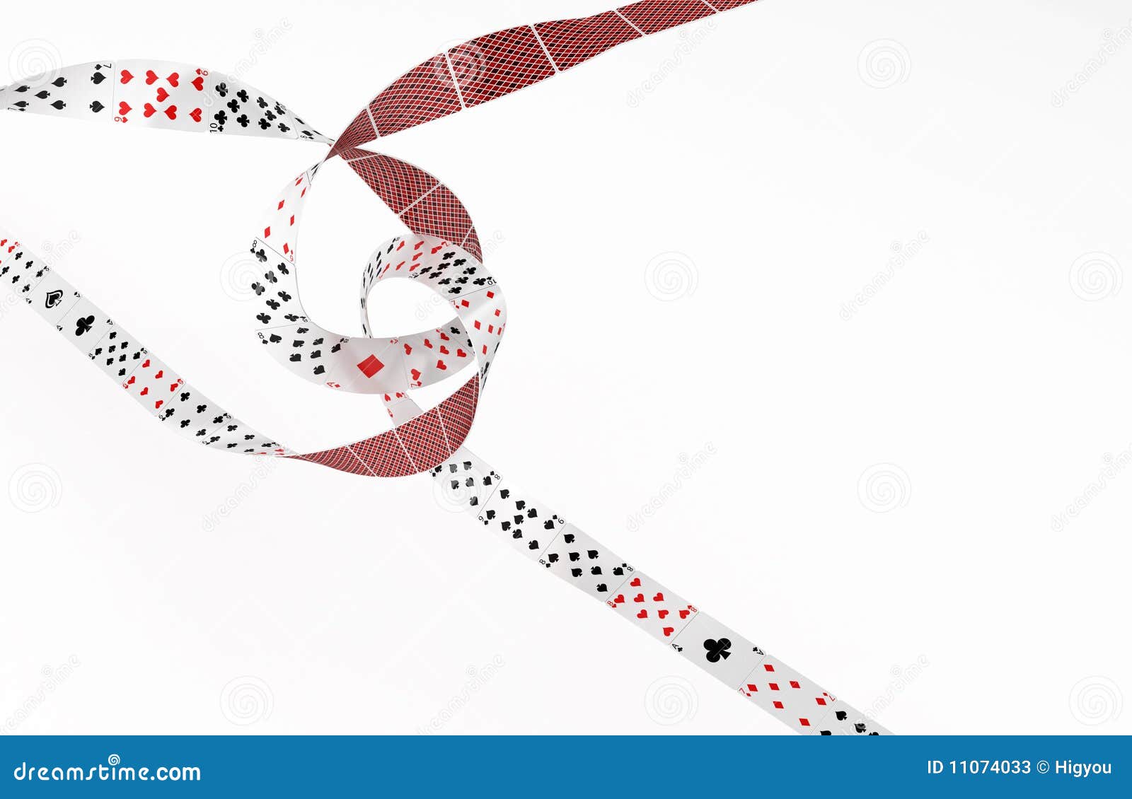 Card Ribbons stock illustration. Illustration of clubs - 11074033