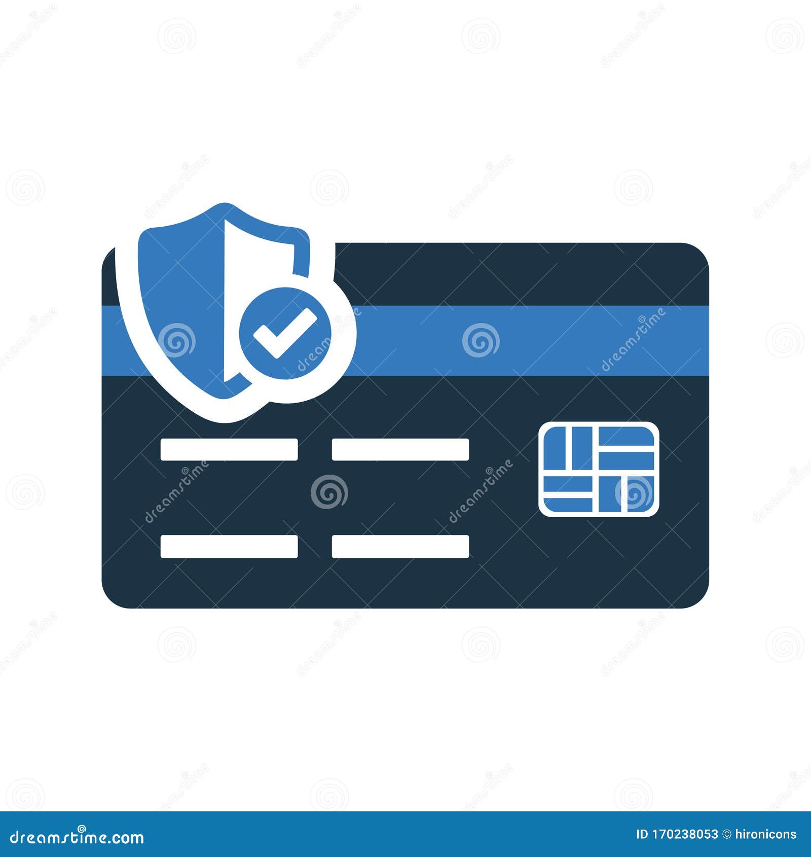 Card Security Icon, Secure Payment, Shield Stock Illustration ...