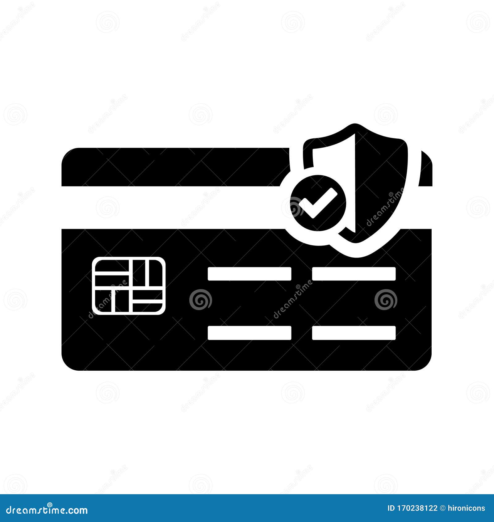 Card Security Icon, Secure Payment, Shield Stock Vector - Illustration ...