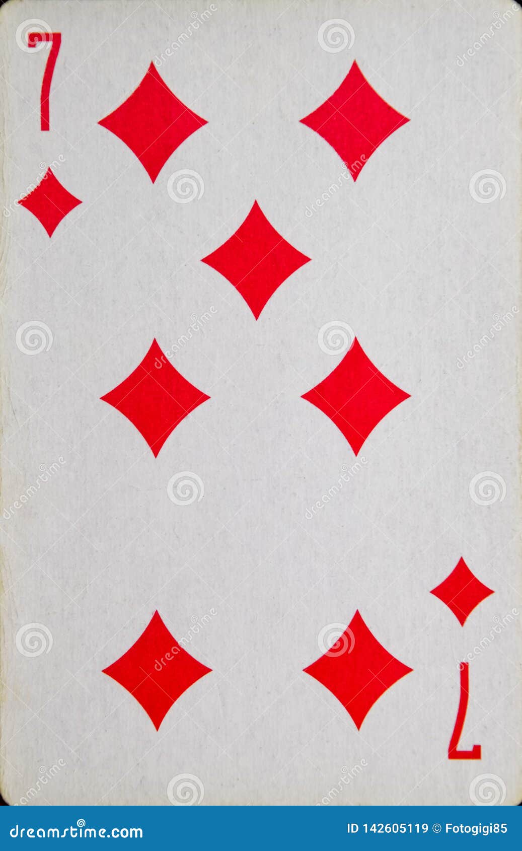 Card Seven of Diamonds, Suit of Diamonds Stock Image - Image of king ...