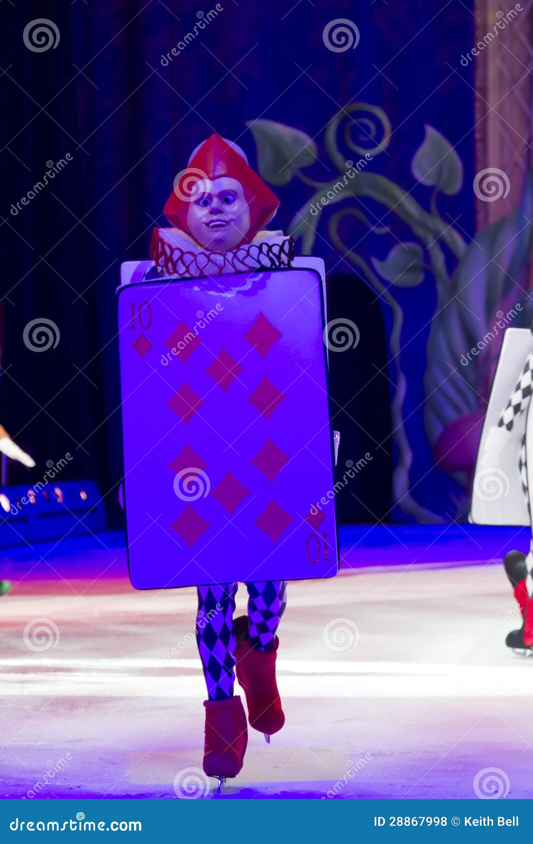 Card Soldiers Ten of Diamonds Under Blue Light Editorial Stock Photo ...