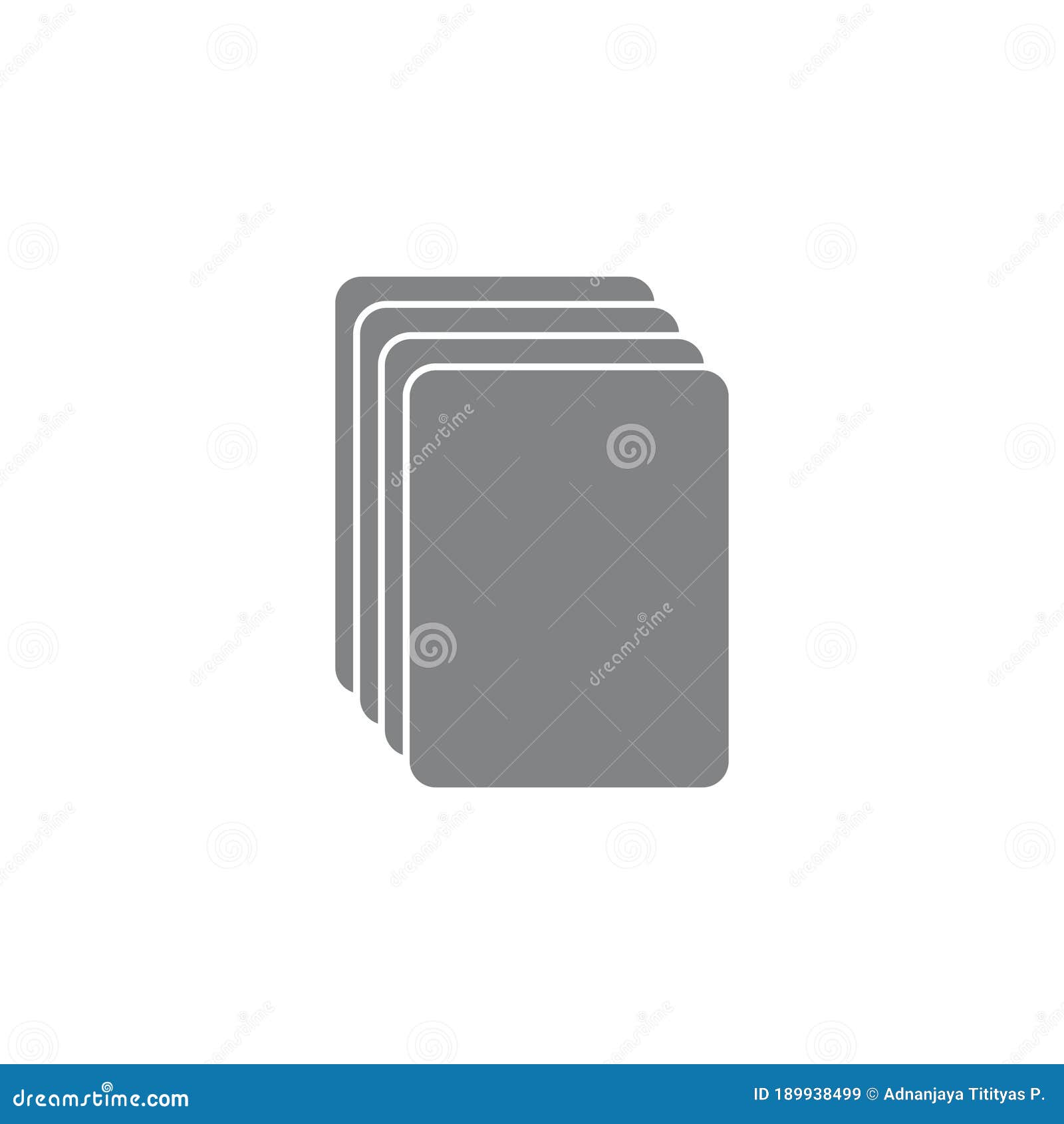 Card Stack Symbol Decoration Vector Stock Vector - Illustration of ...