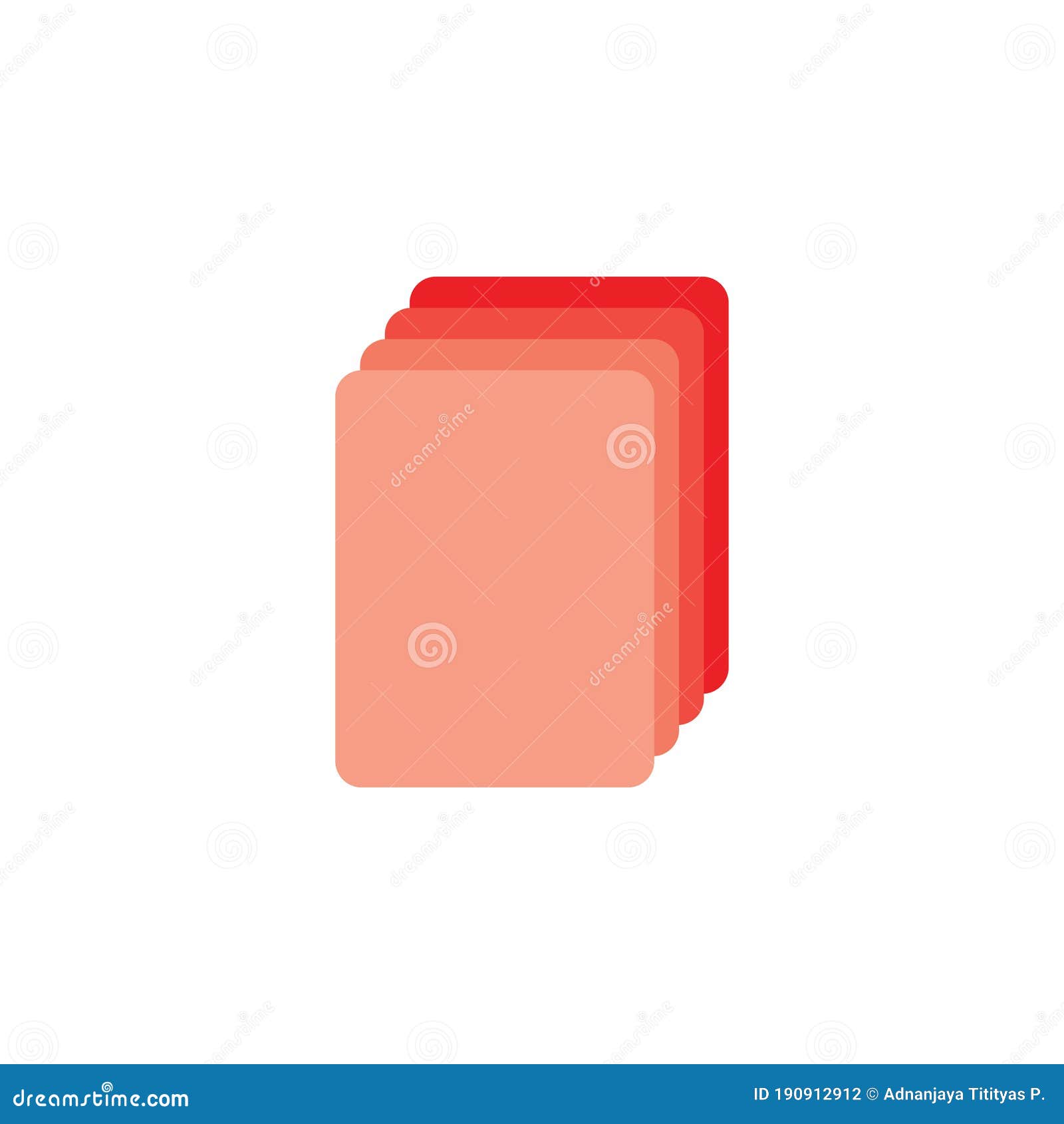 Card Stack Symbol Decoration Vector Stock Vector - Illustration of ...