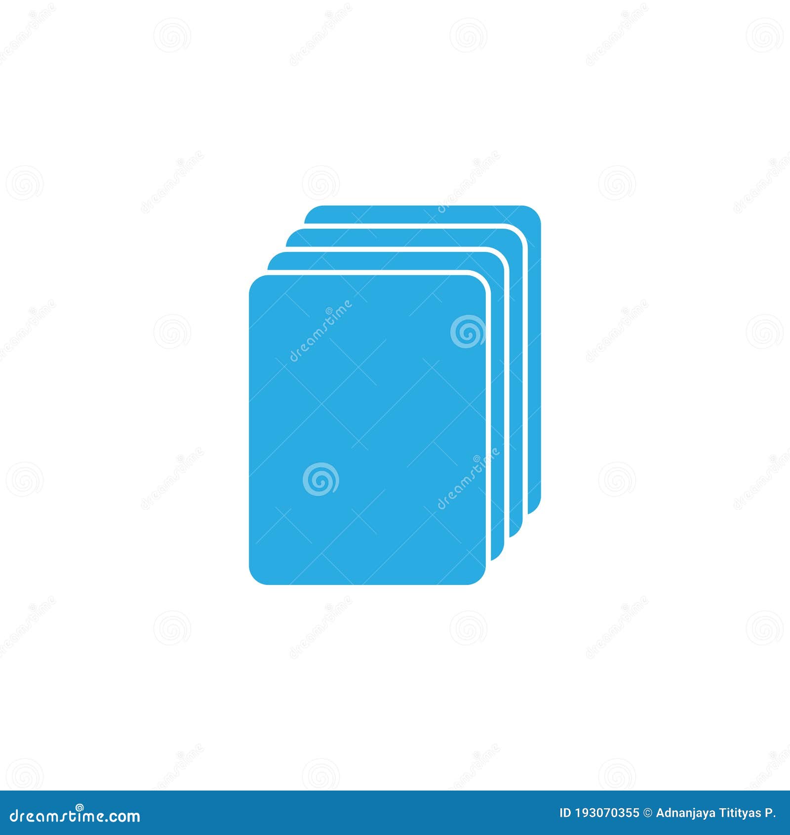 Card Stack Symbol Decoration Vector Stock Vector - Illustration of ...