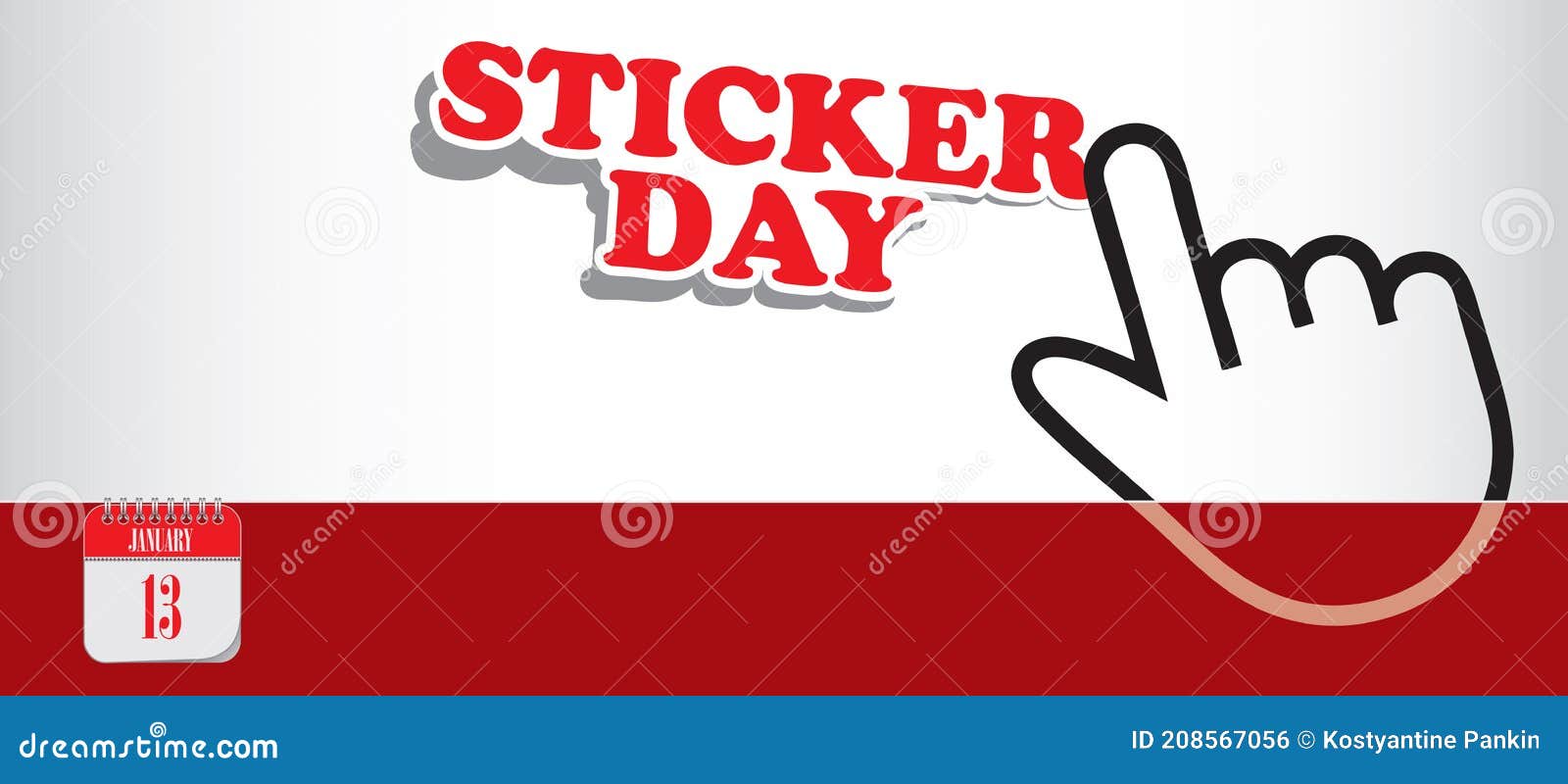 Card Sticker Day stock vector. Illustration of invitation - 208567056