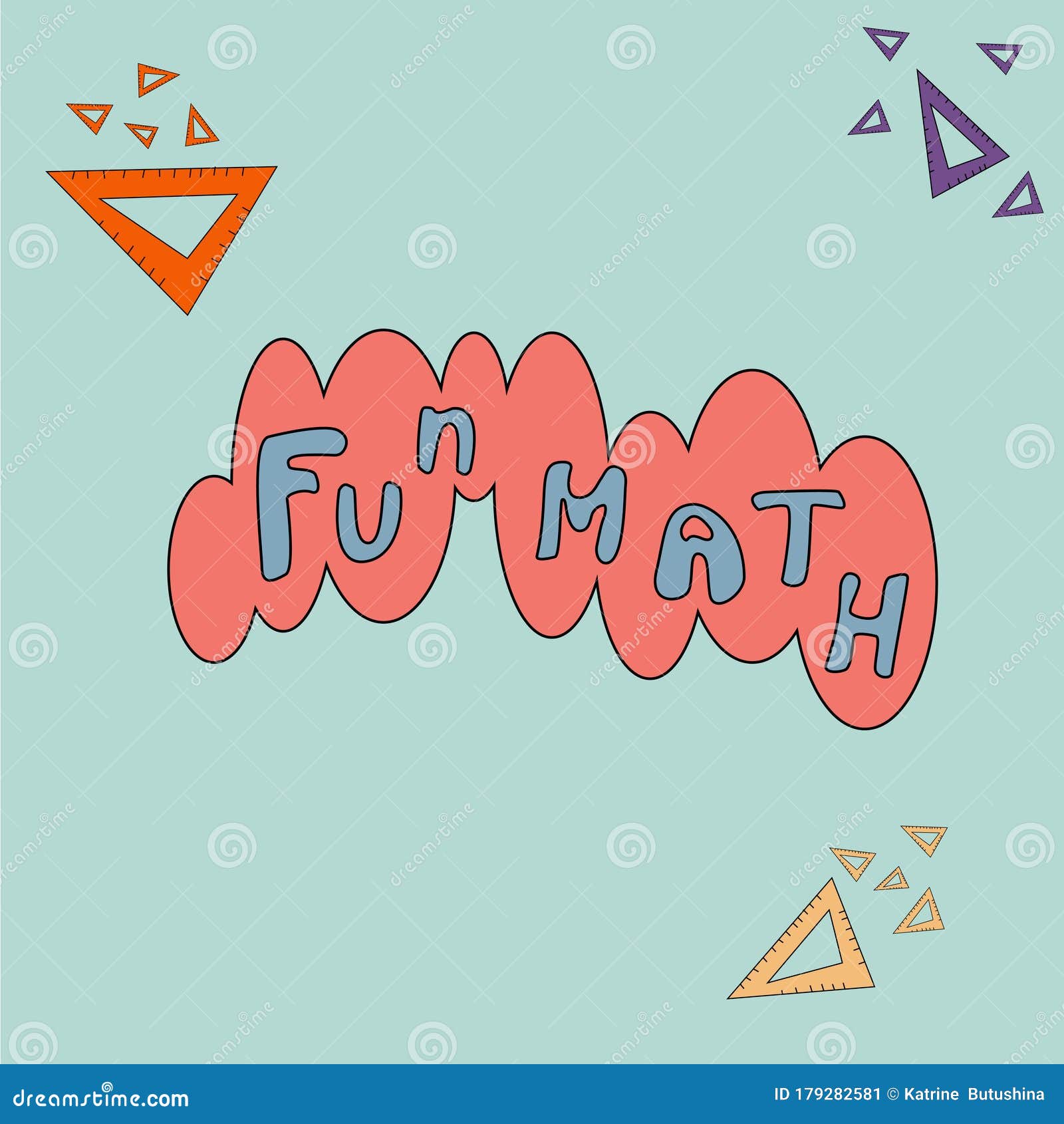 Card. Study Materials. Math Patterns. Studybook. Cartoon Illustration ...