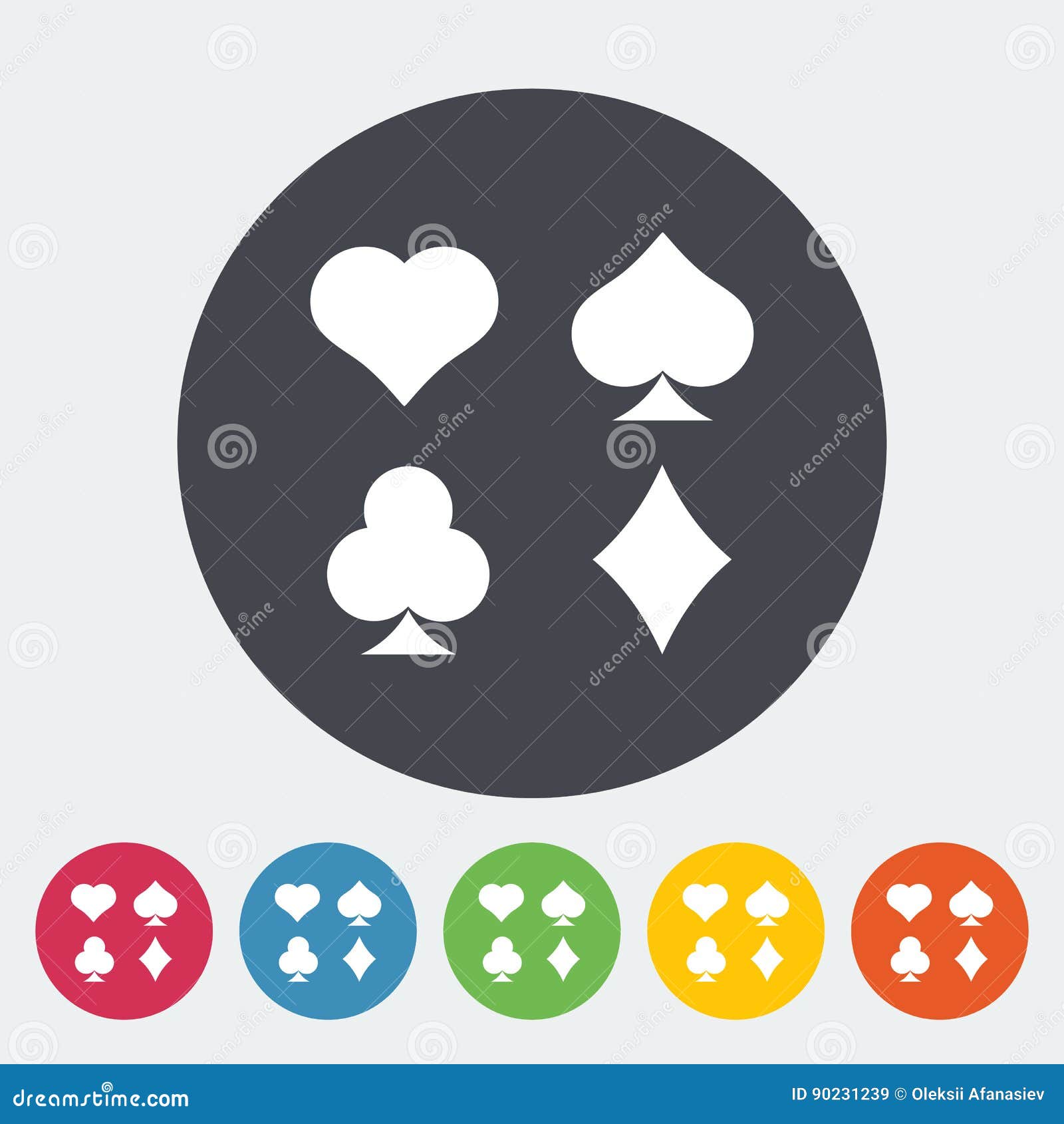 Card suit stock vector. Illustration of graphic, heart - 90231239