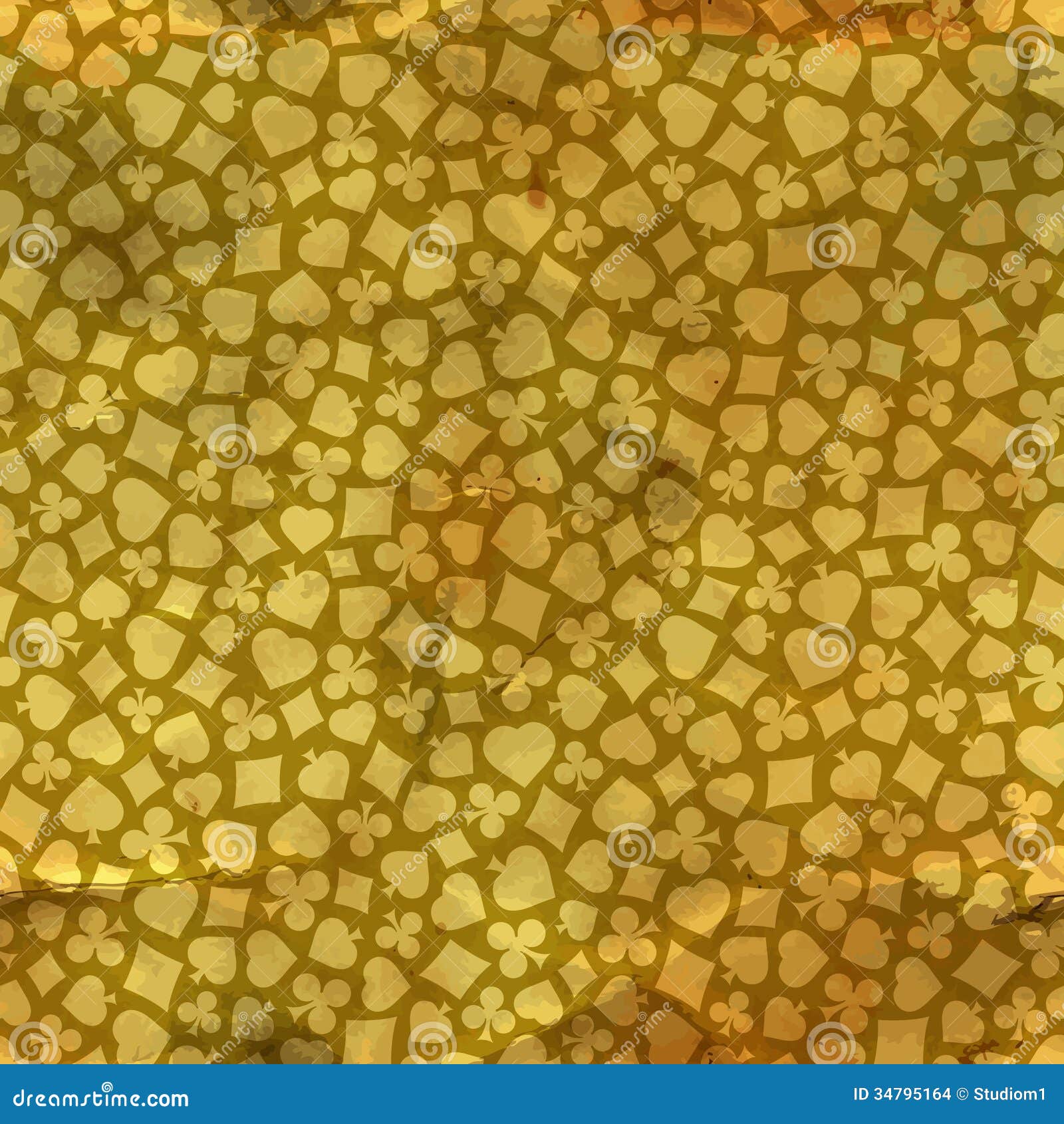 Card Suits. Seamless Pattern. Stock Vector - Illustration of gambling ...