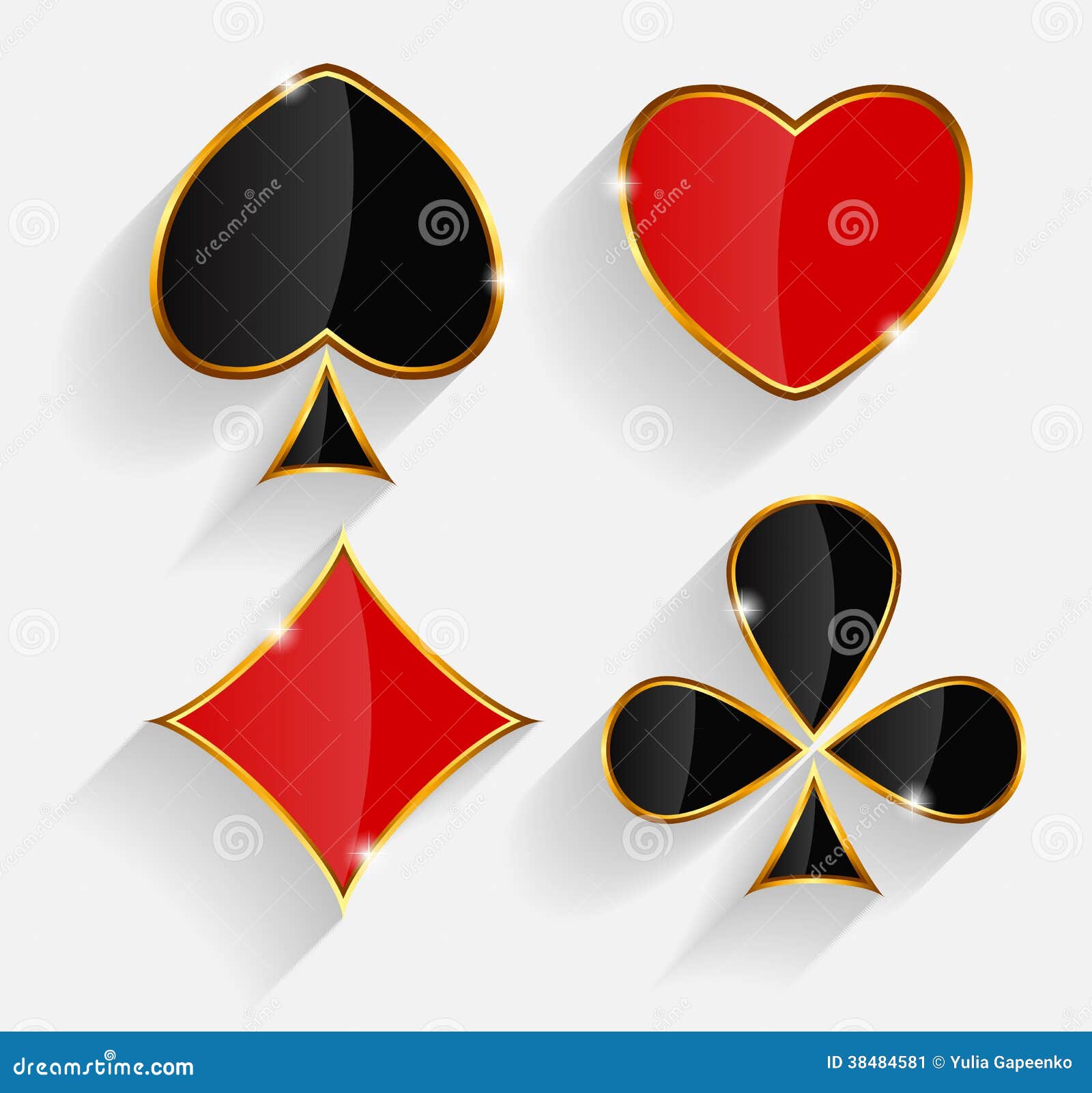 Card Suits for Your Design. Vector Illustration Stock Vector ...