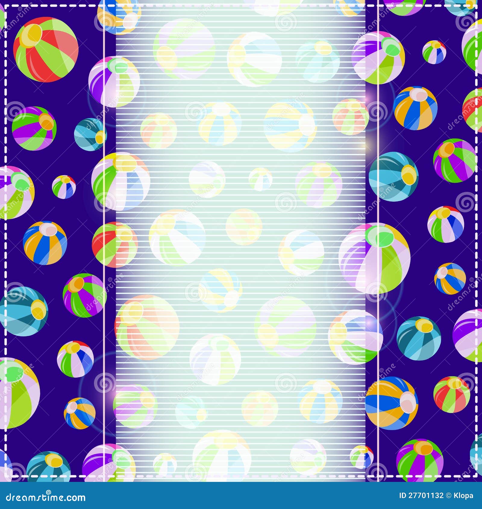 Card With Summer Beach Ball Texture Stock Photography | CartoonDealer ...