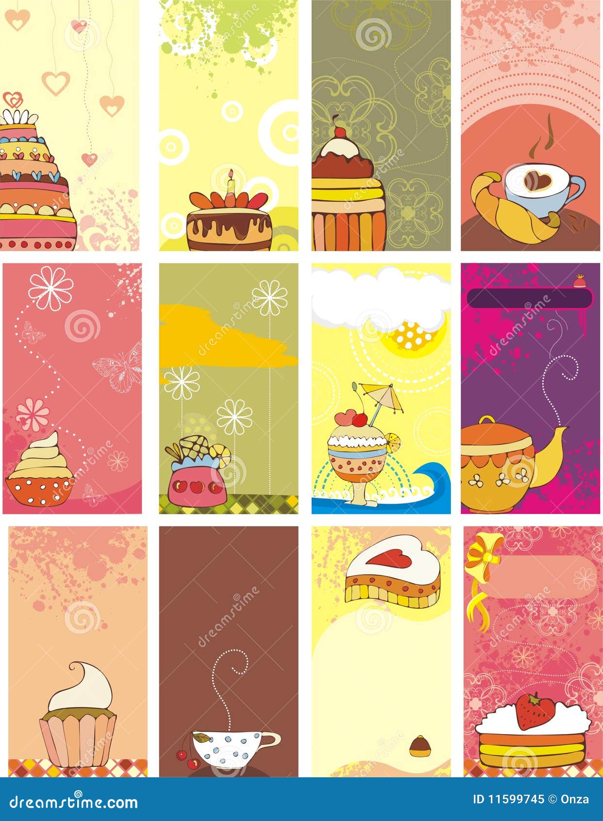 Card sweets stock vector. Illustration of design, invitation - 11599745