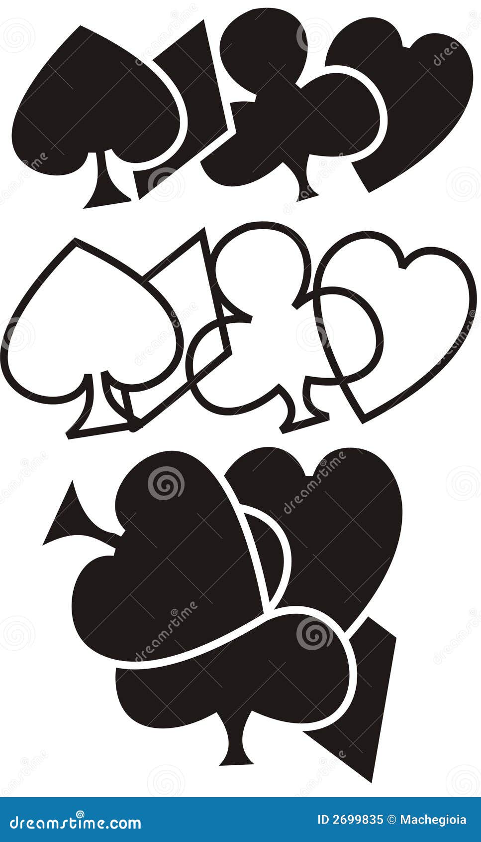 Card symbols stock vector. Illustration of shape, graphic - 2699835