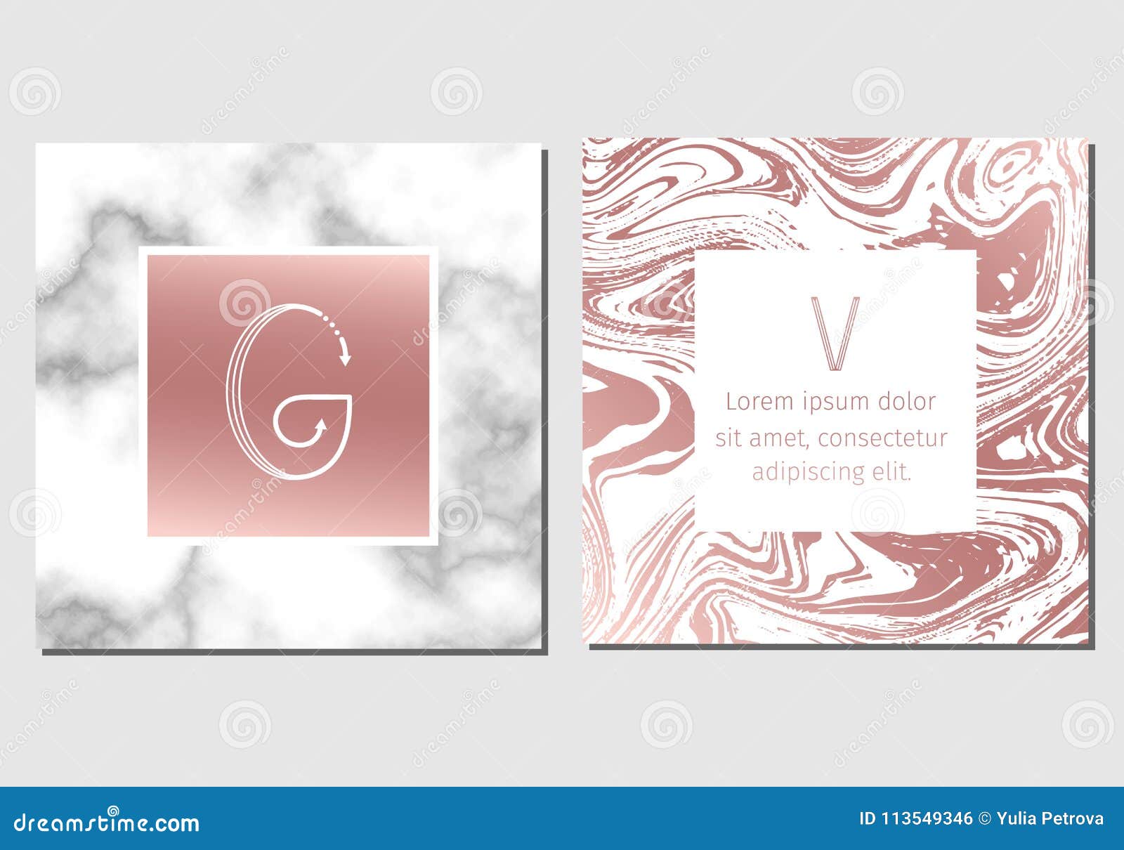 Card template with marble stock vector. Illustration of granite - 113549346