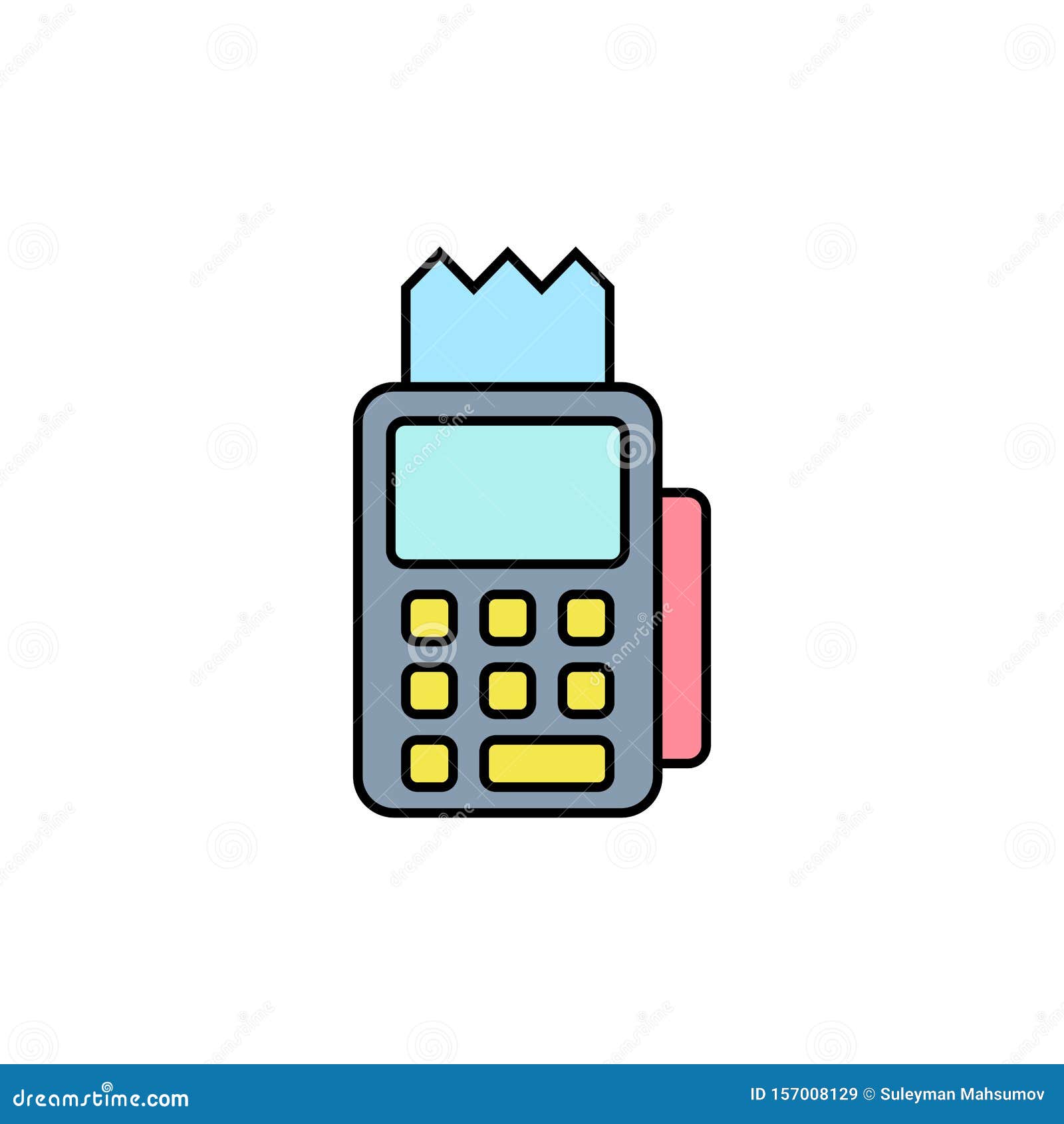 Card Terminal Vector Icon Sign Symbol Stock Illustration - Illustration ...