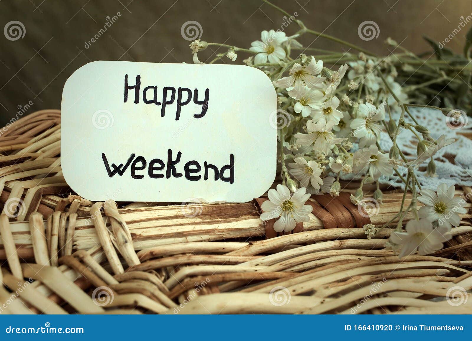 Card with Text Happy Weekend Stock Photo - Image of rest, celebration ...