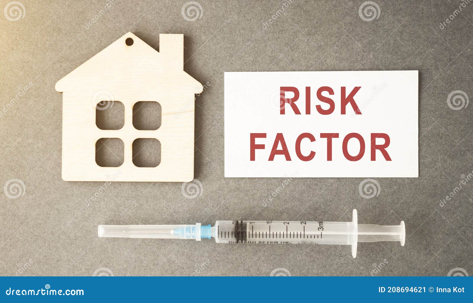 Card with the Text RISK FACTOR in His Pocket. Stock Image - Image of ...