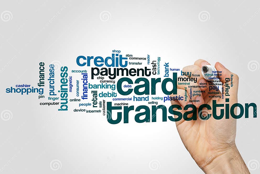 Card Transaction Word Cloud Stock Photo - Image of reader, banking ...