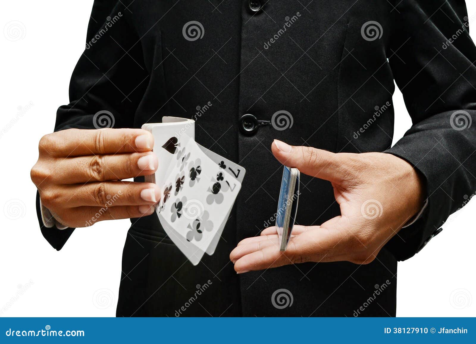 Card tricks stock photo. Image of casinos, hands, games - 38127910