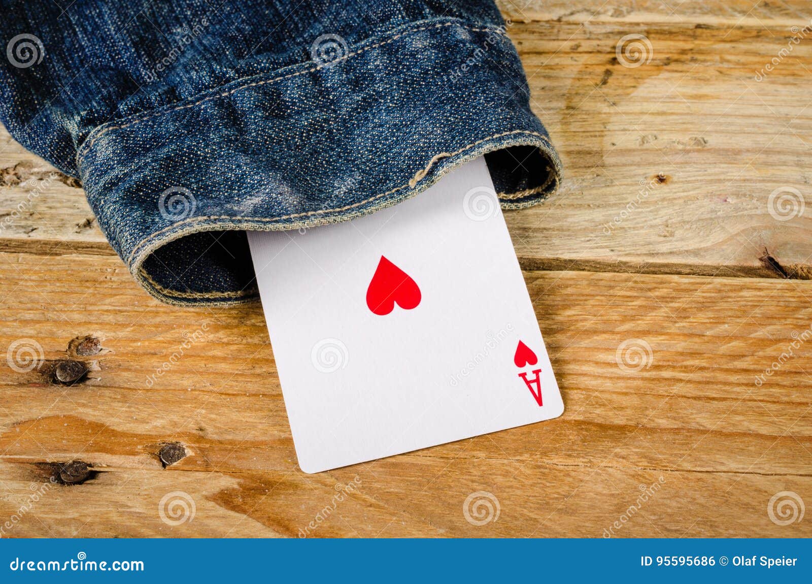 Card up the sleeve stock photo. Image of game, cards - 95595686