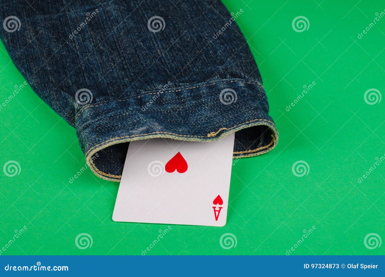 Card up the sleeve stock image. Image of fake, cheat - 97324873