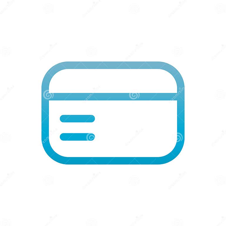 Card User Interface Blue Gradient Stock Vector - Illustration of clean ...