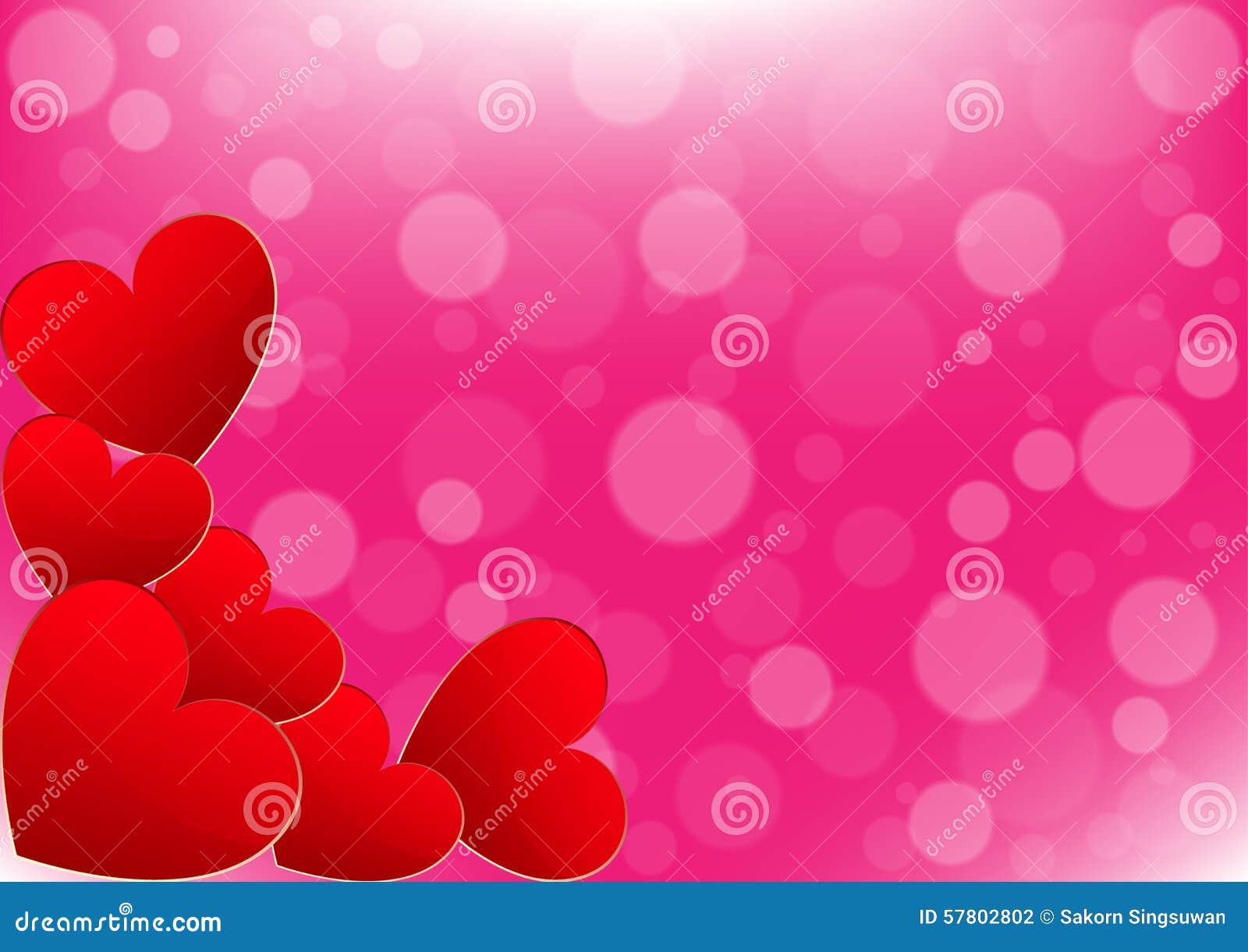 Card Valentine S Day on a Pink Background Stock Vector - Illustration ...