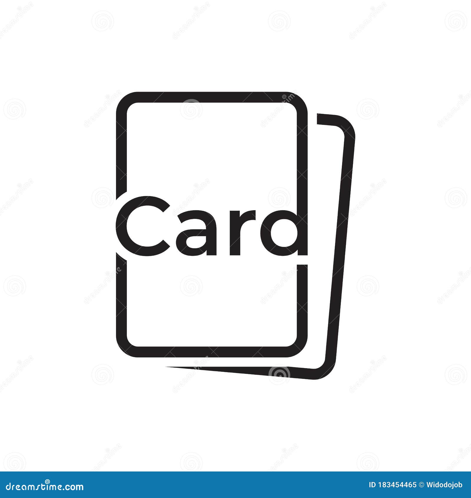 Card Word Square Lines Design Vector Stock Vector - Illustration of ...