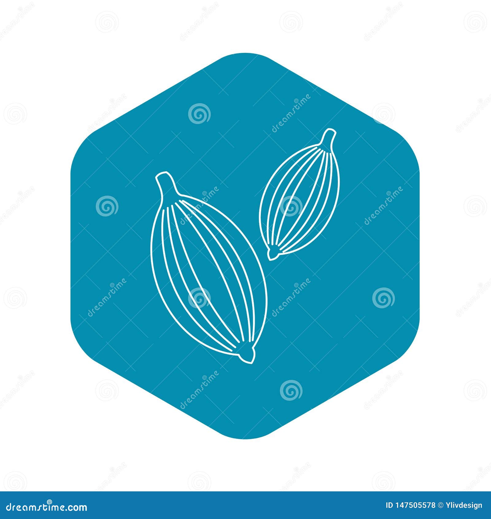 Cardamom Icon, Outline Style Stock Vector - Illustration of herb ...
