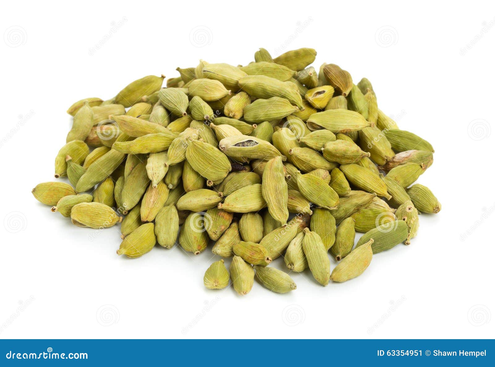 Cardamom Seed Isolated On White Background Royalty-Free Stock Photo ...
