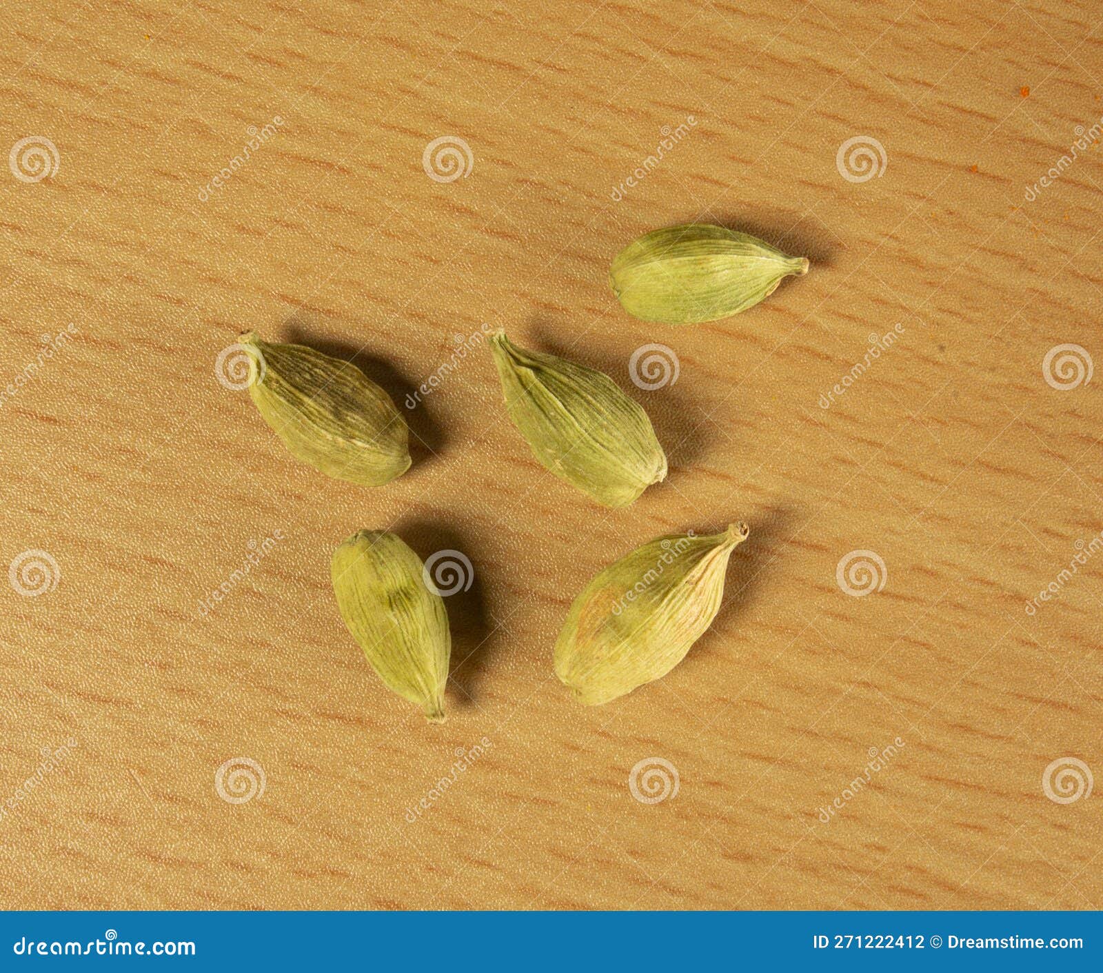 Cardamom Seeds stock photo. Image of wood, food, yellow - 271222412