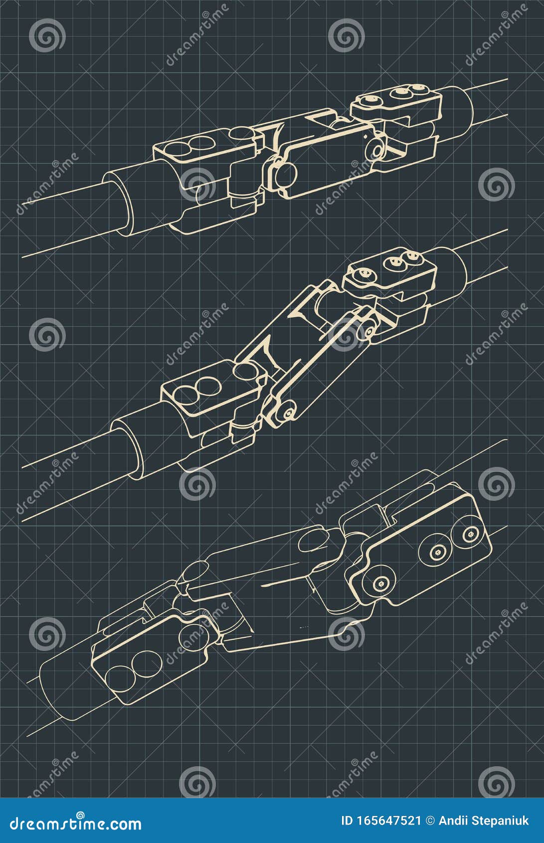 Cardan Shaft Drawing Vector Illustration | CartoonDealer.com #202860446