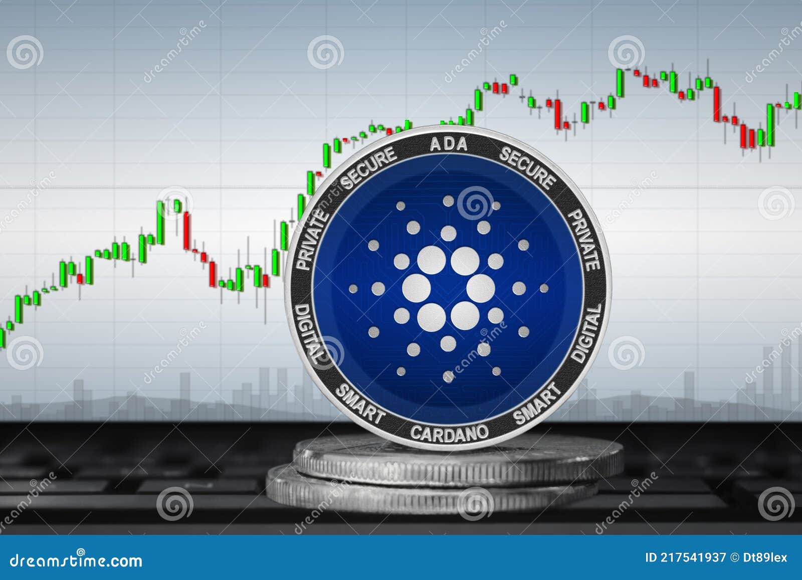 Cardano ADA; Cryptocurrency Coins - Cardano on the Background of the ...