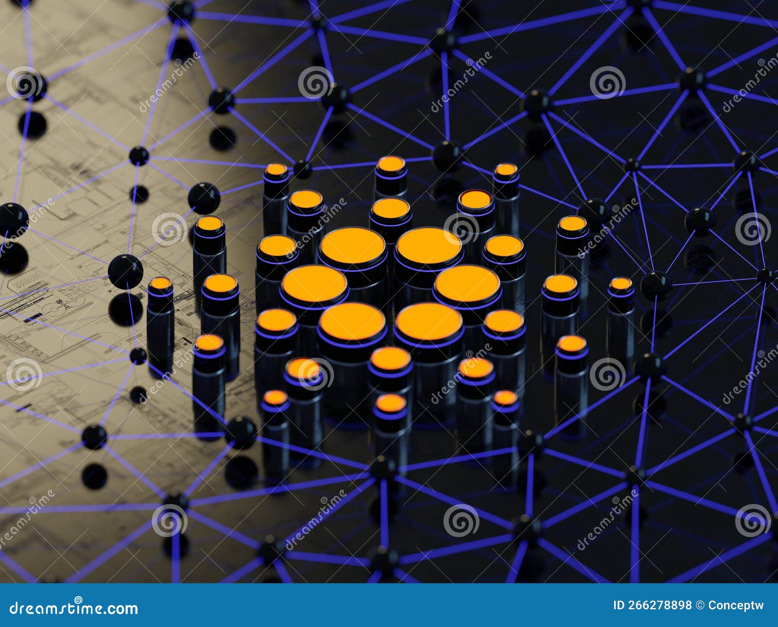 Cardano Open Source Blockchain Technology Stock Illustration ...