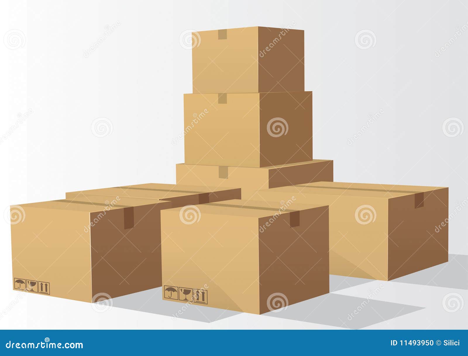 Cardboard stock vector. Illustration of consign, board - 11493950