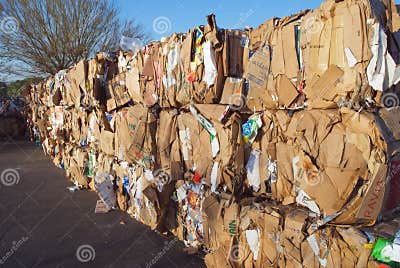 Cardboard stock image. Image of cardboard, bales, storage - 5093303