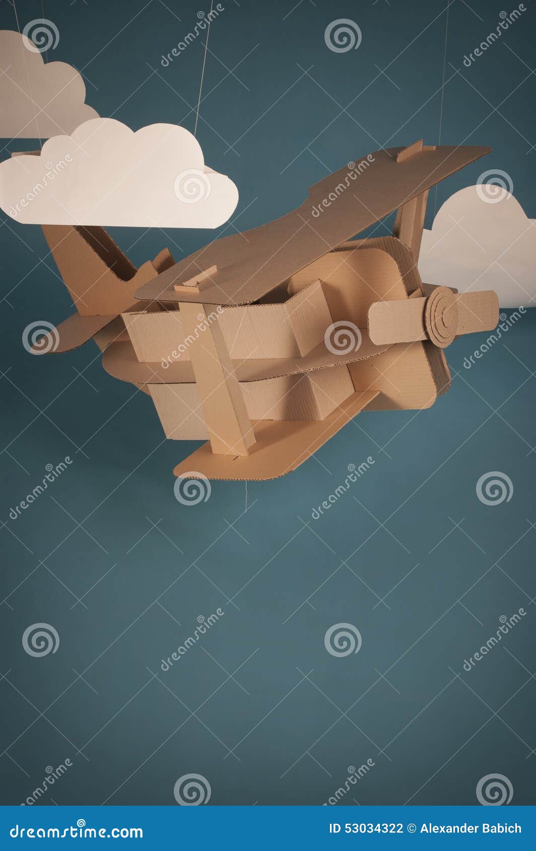 Cardboard airplane stock photo. Image of aircraft, aviation - 53034322