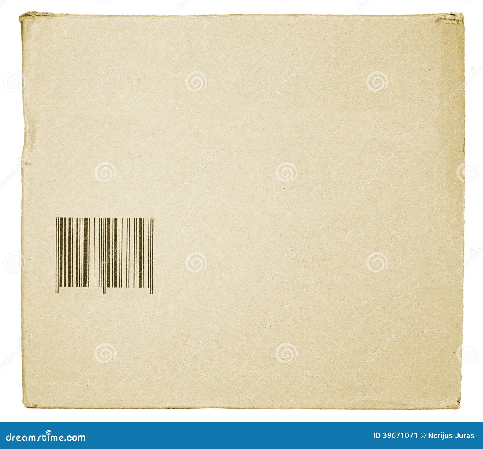 Cardboard with barcode stock image. Image of marketing - 39671071