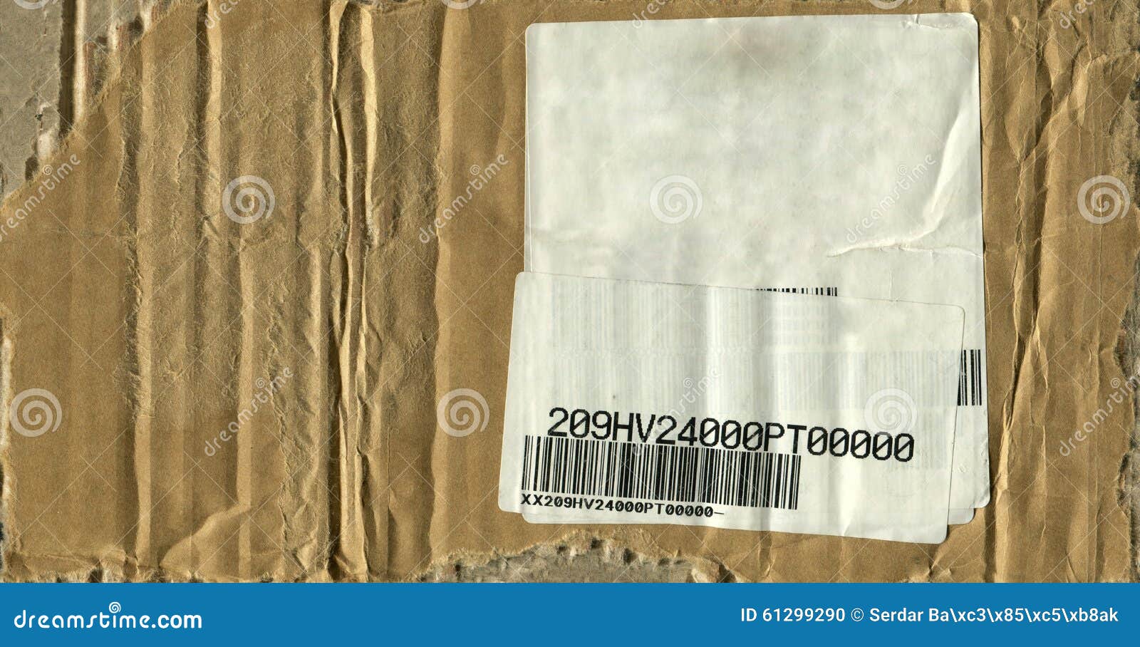 Cardboard and barcode stock photo. Image of background - 61299290