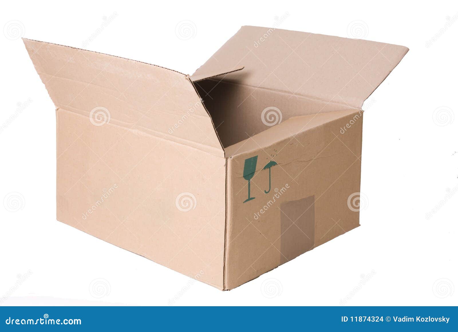 Cardboard box stock photo. Image of path, gift, order - 11874324